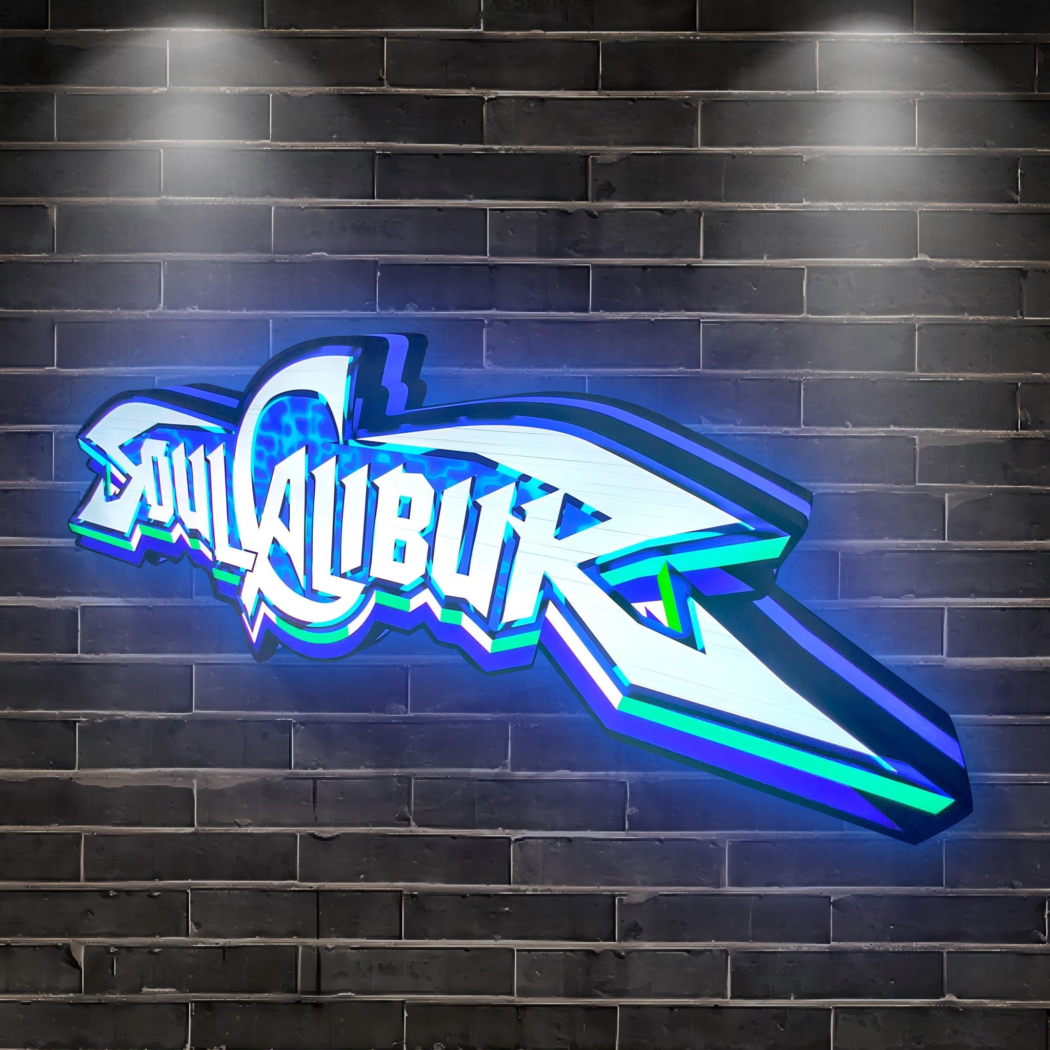 Soul Calibur 3D Printed LED Lightbox for Gaming Room Decor – FYLZGO Signs