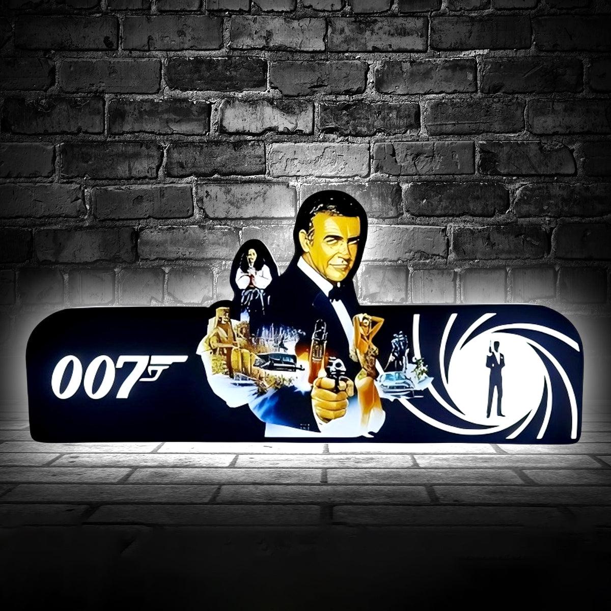 007 James Bond Pinball Topper Light Box LED Light Box, Pinball Arcade ...