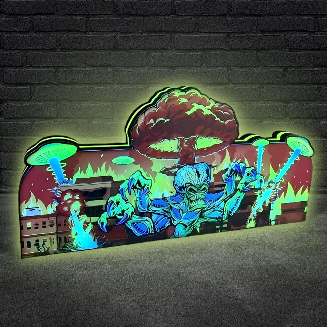 Attack From Mars Pinball Topper 3D Printed Lightbox with USB and Dimmi ...