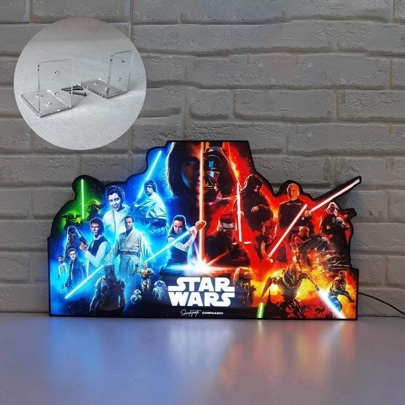 Star Wars Pinball LED Lightbox, Star Wars Pinball Topper, USB powered ...