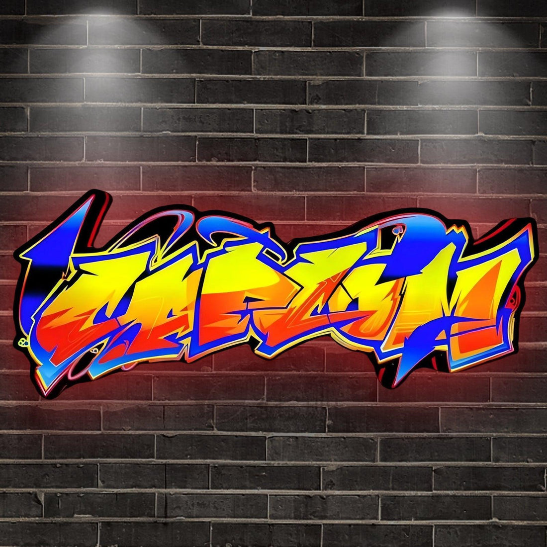 Cap Graffiti Light Sings Club Game Lightbox 3D Printed LED Lightbox ...