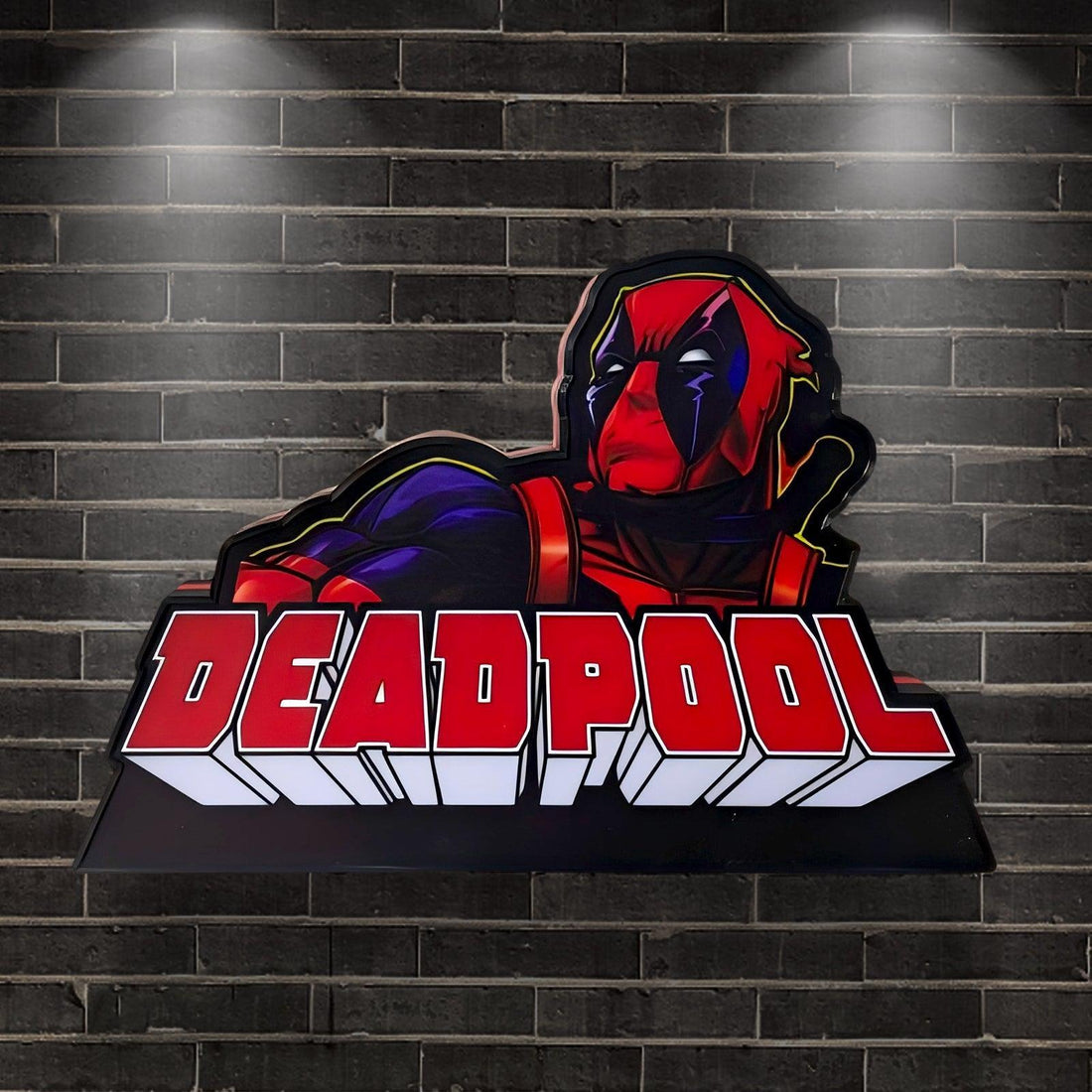 Super Hero Themed Deadpool Pinball Topper, 20 Inch LED Lightbox Pinbal ...