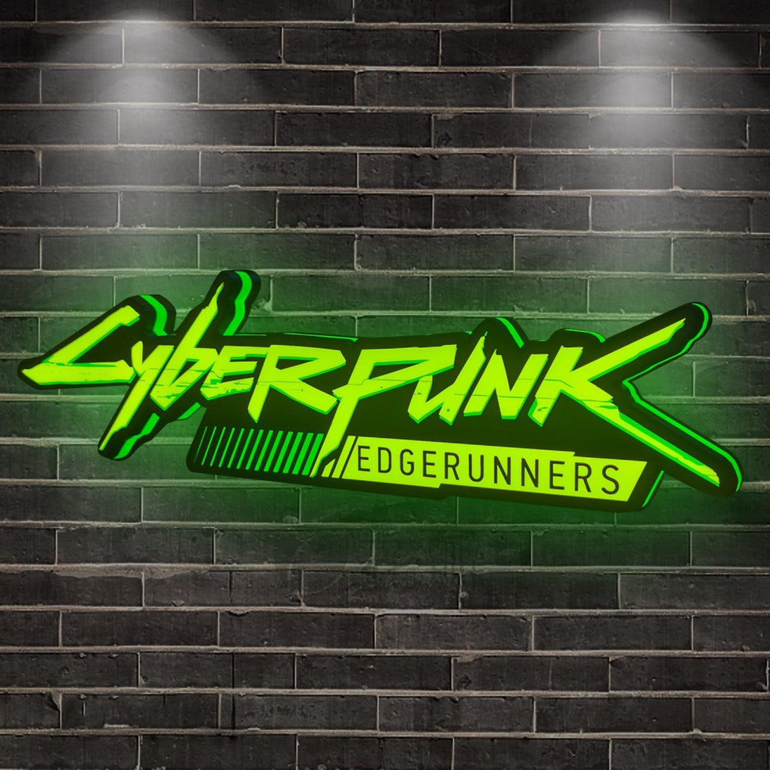 Edge Runners Cyberpunk 3D Printed LED Lightbox – FYLZGO Signs