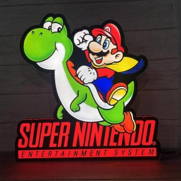 Classic Nintendo Super Mario & Yoshi LED Light Box, Perfect for Game ...