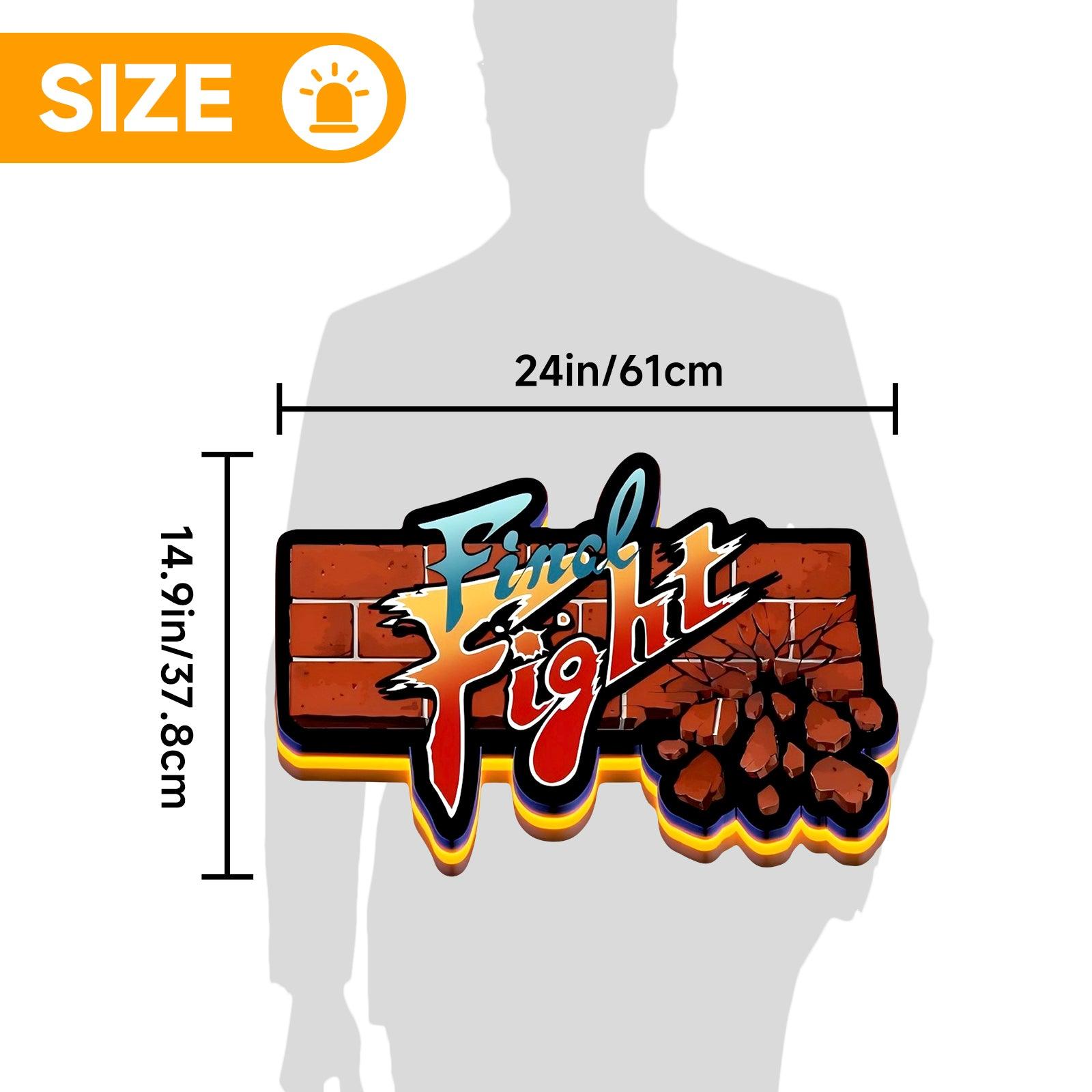 Final Fight 3D Printed LED Lightbox – FYLZGO Signs