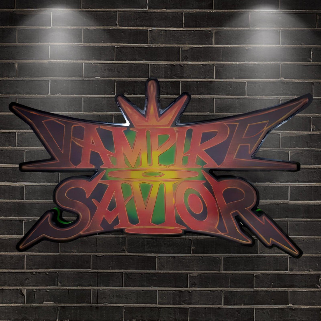 Custom Vampire Savior The Lord of Vampir Logo LED 3D Print Lightbox ...