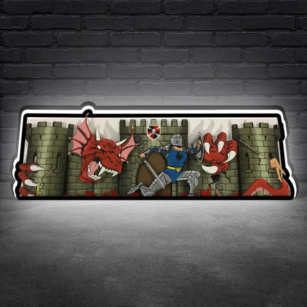 Medieval Madness Remake Pinball Topper LED Lightbox, 3D Printed Lightb ...