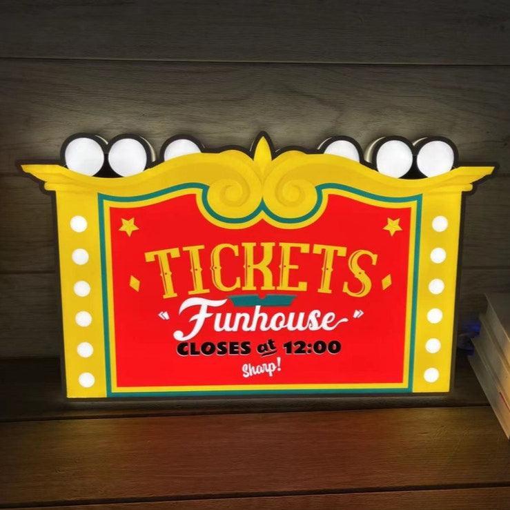 Funhouse Pinball Topper, 20 Inch LED Lightbox Pinball Topper, Functio ...