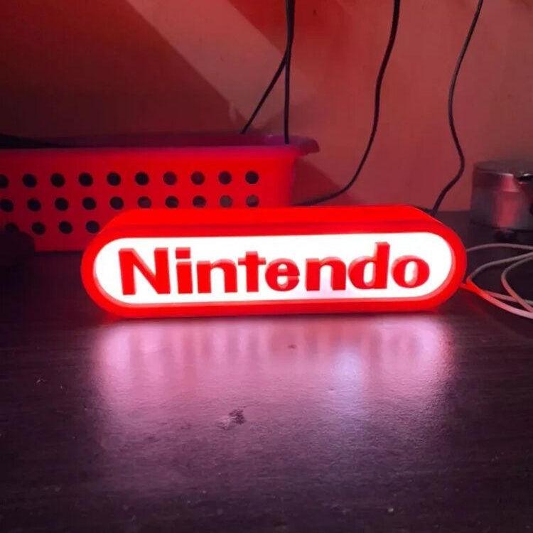 The classic Nintendo Logo LED box 3D Printed Powered by USB & dimmable ...