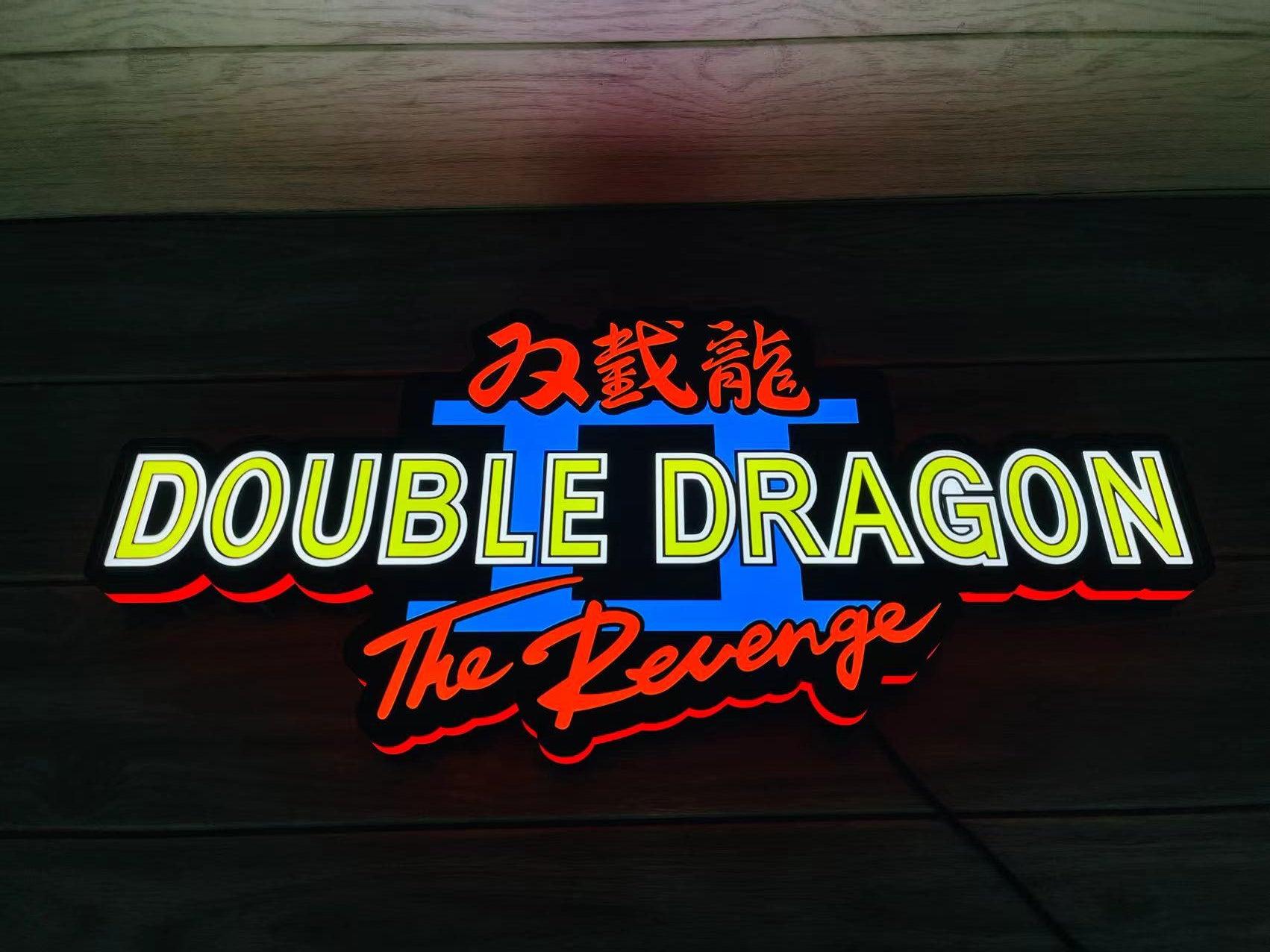 Custom Double Dragon II The Revenge Logo LED Nightlight 3D Print ...