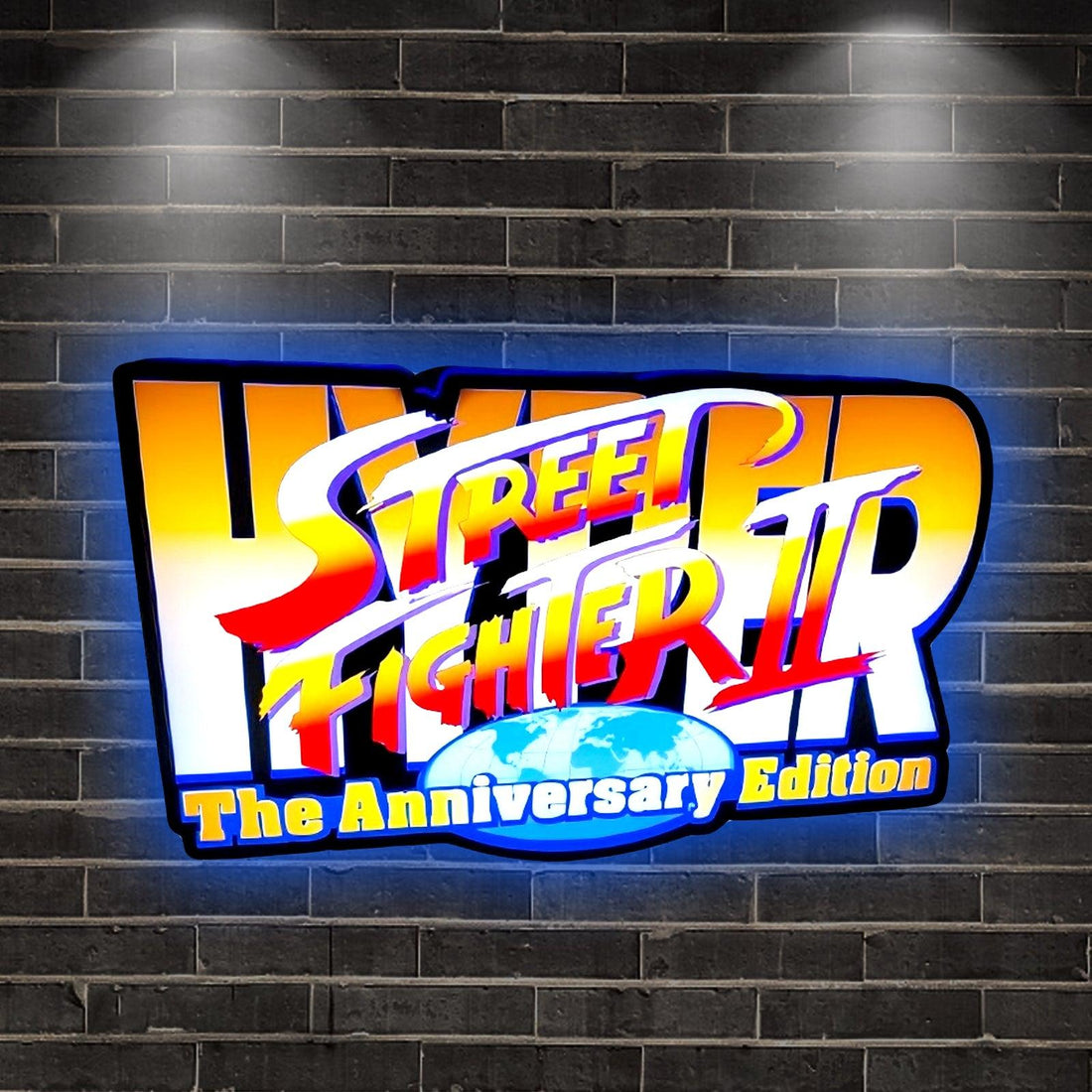 Street Fighter II The Aniversary Edition 3D Printed LED Lightbox for G ...