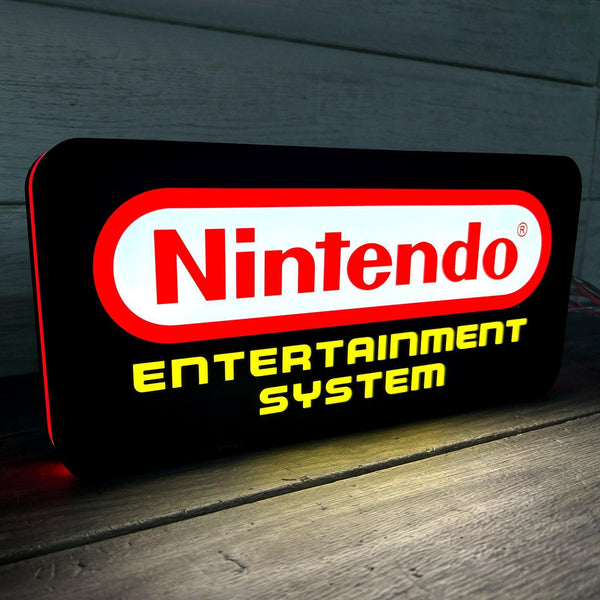 Nintendo Entertainment System Logo Night Lights SNES Video Game Light ...