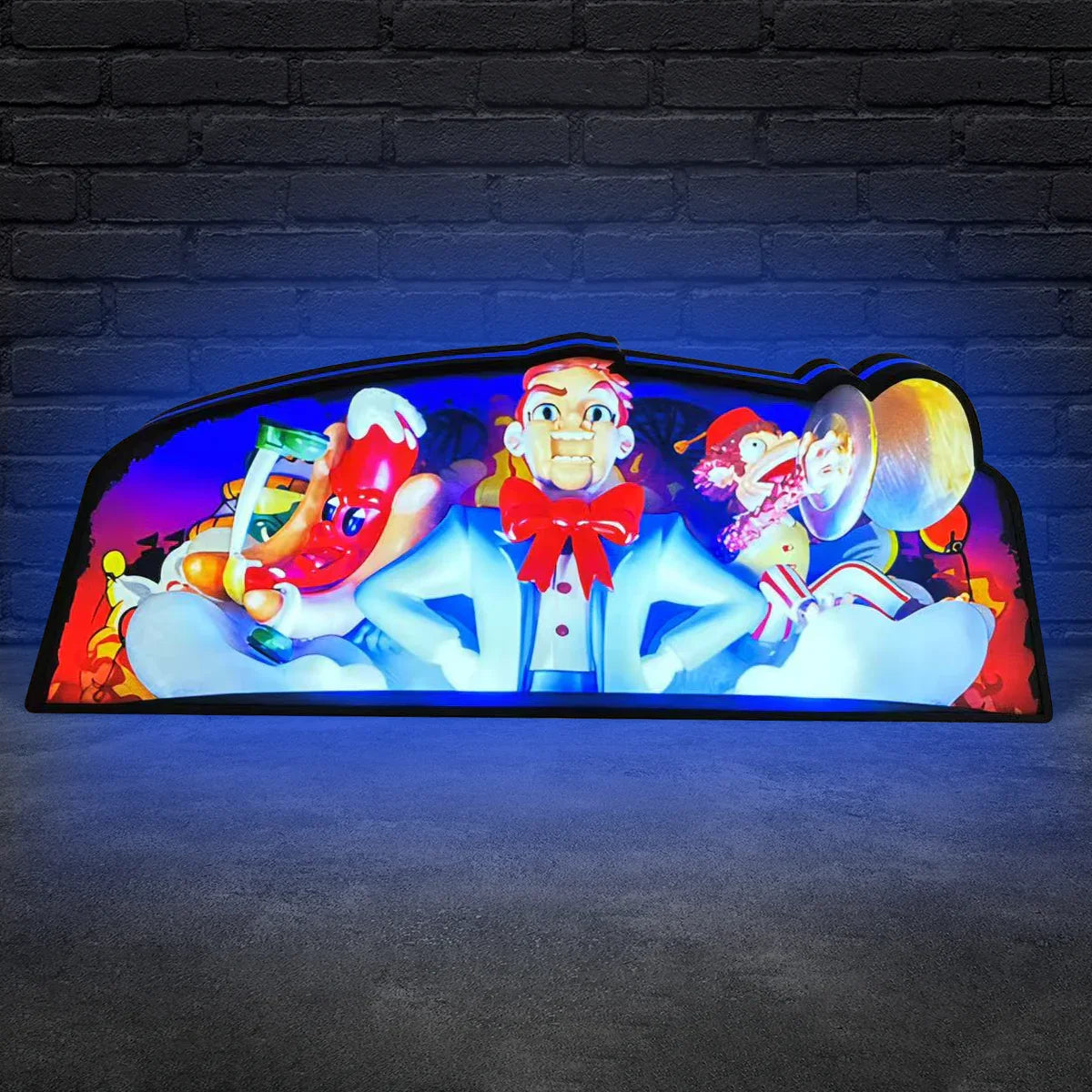 Funhouse 2.0 Pinball Topper LED Lightbox, 3D Printed Lightbox Rock You ...