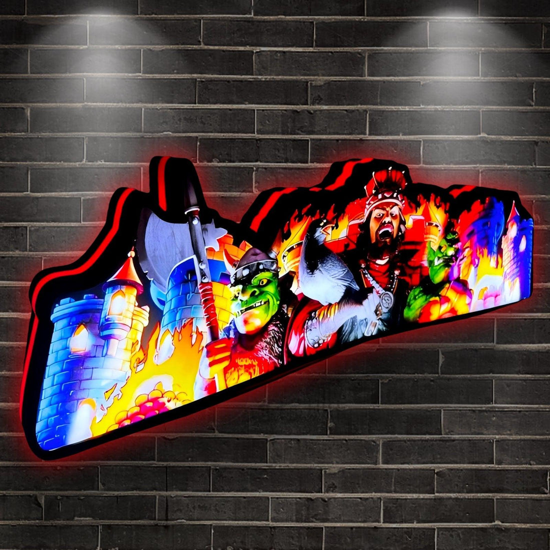 Medieval Madness Pinball Topper LED Lightbox Fire Inspiration, Pinball ...