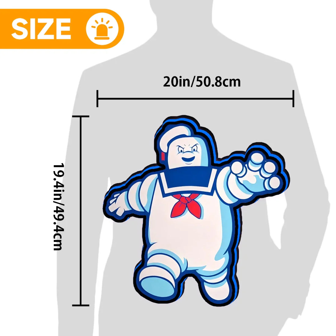 Ghostbusters Stay Puft 3D Lightbox USB Powered with Dimming Control Pe ...