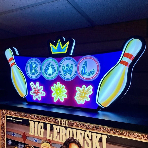 Custom The Big Lebowski Pinball Machine Led Topper Led lightbox, 3D Pr ...