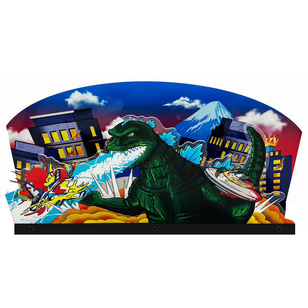 Godzilla Giant Lizard Arcade Topper 3D Acrylic LED Topper, For Arcade ...