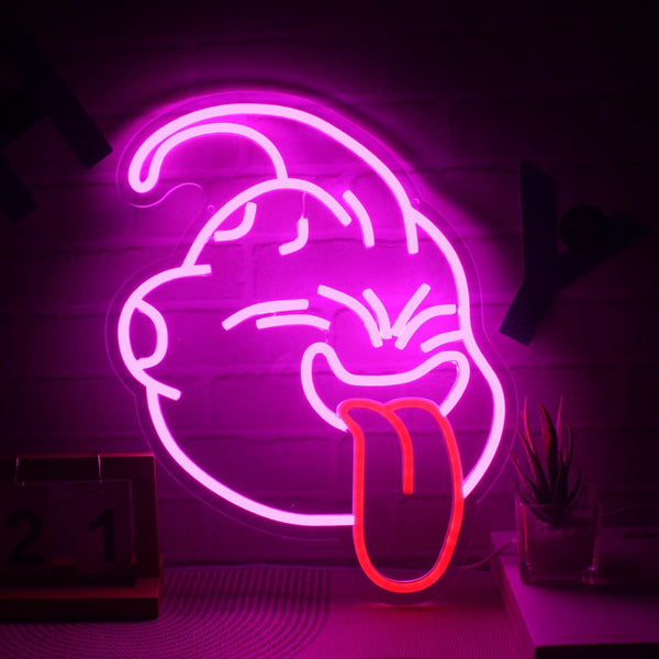Majin Buu Neon Sign for Room Decor Neon Anime Sign Majin Buu Neon Light ...