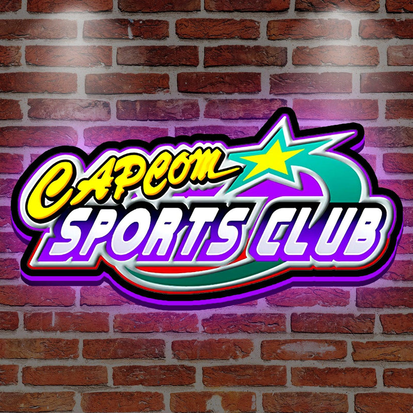 Capcom Sport Club 3D Printed LED Lightbox for Gaming Room Decor ...