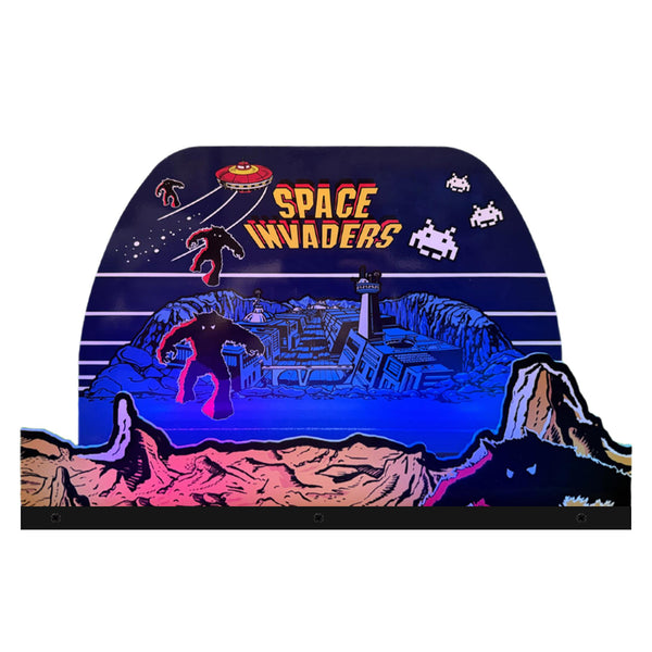 Space Invaders Arcade Topper 3D Acrylic LED Topper, For Arcade Game Ar ...