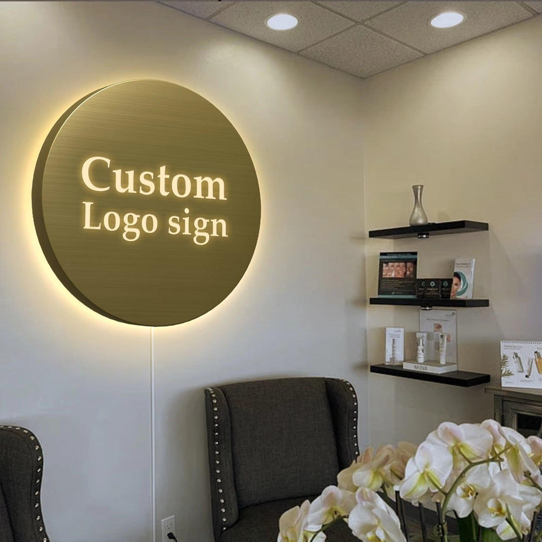 Outdoor LED Light Box, Advertising Round Light Boxes, Coffee Shop Res ...