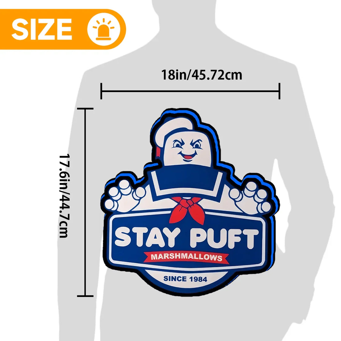 Ghostbusters Stay Puft 3D Lightbox USB Powered with Dimming Control Pe ...