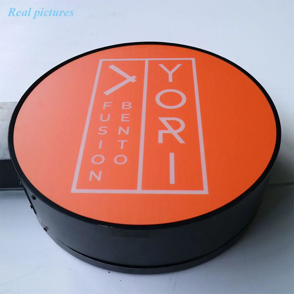 Customized Led Outside Light Boxes Outdoor Advertising Acrylic Round – FYLZGO Signs