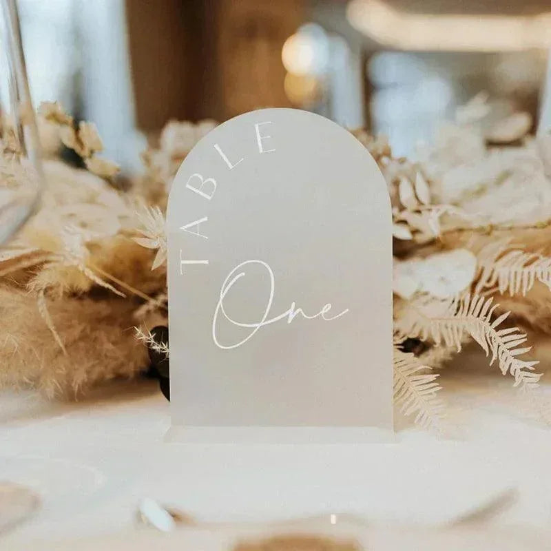 Frosted Acrylic Arch Table Numbers,Plexiglass Acrylic Sign,Arch Table ...