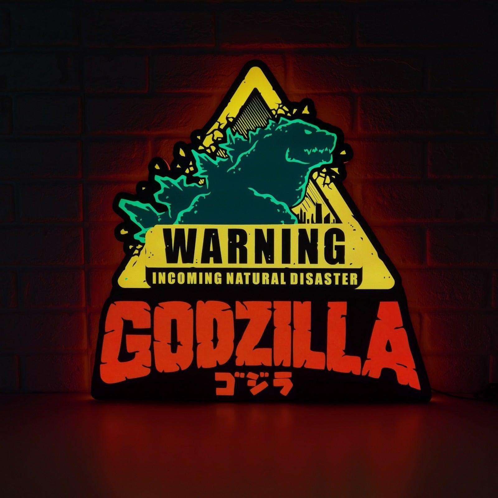 Godzilla Warning Pinball Topper LED Light Box Arcade Game Lightbox – FYLZGO