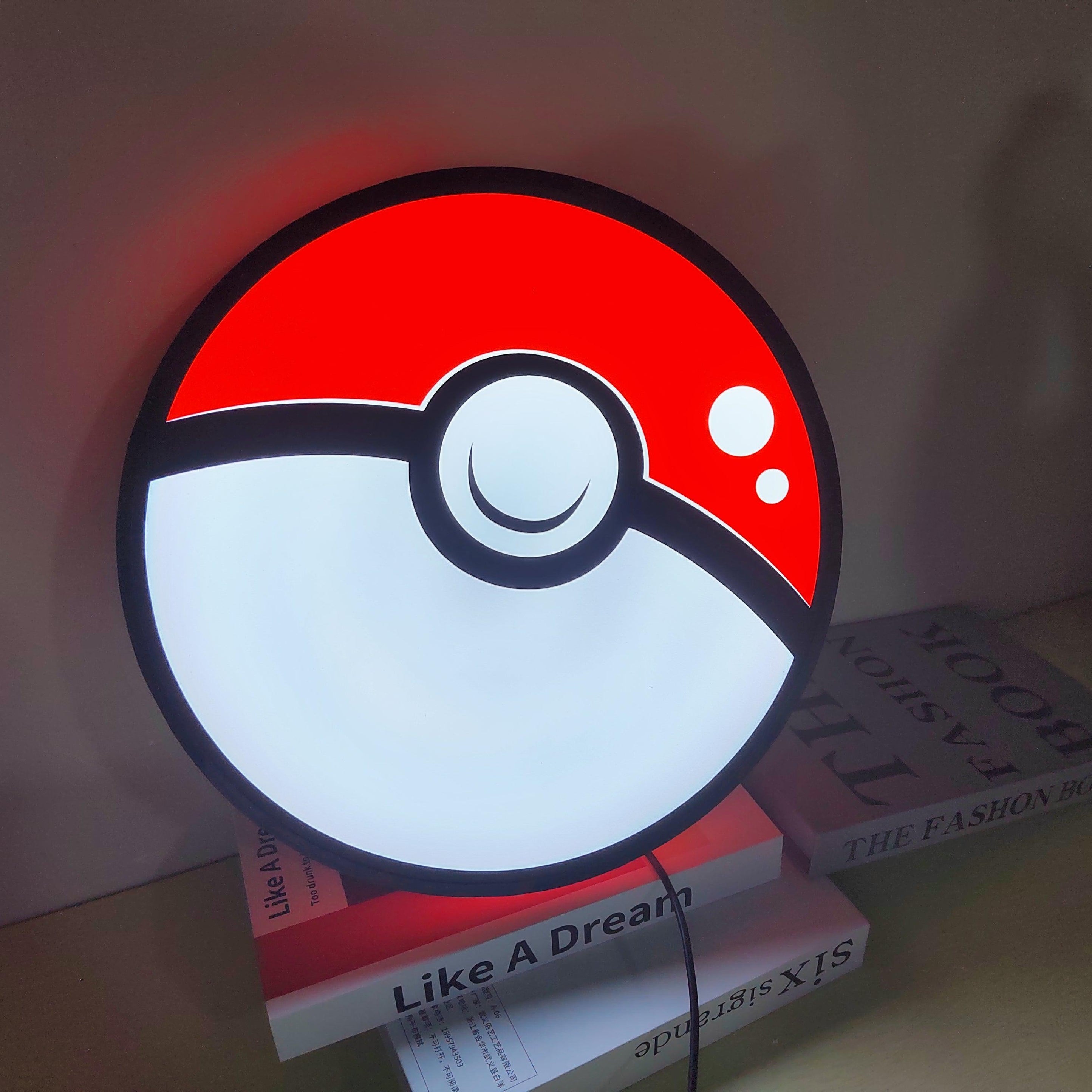 Poké Ball Logo Lightbox Custom Wall Decor for Business Shop Hanging Ar ...