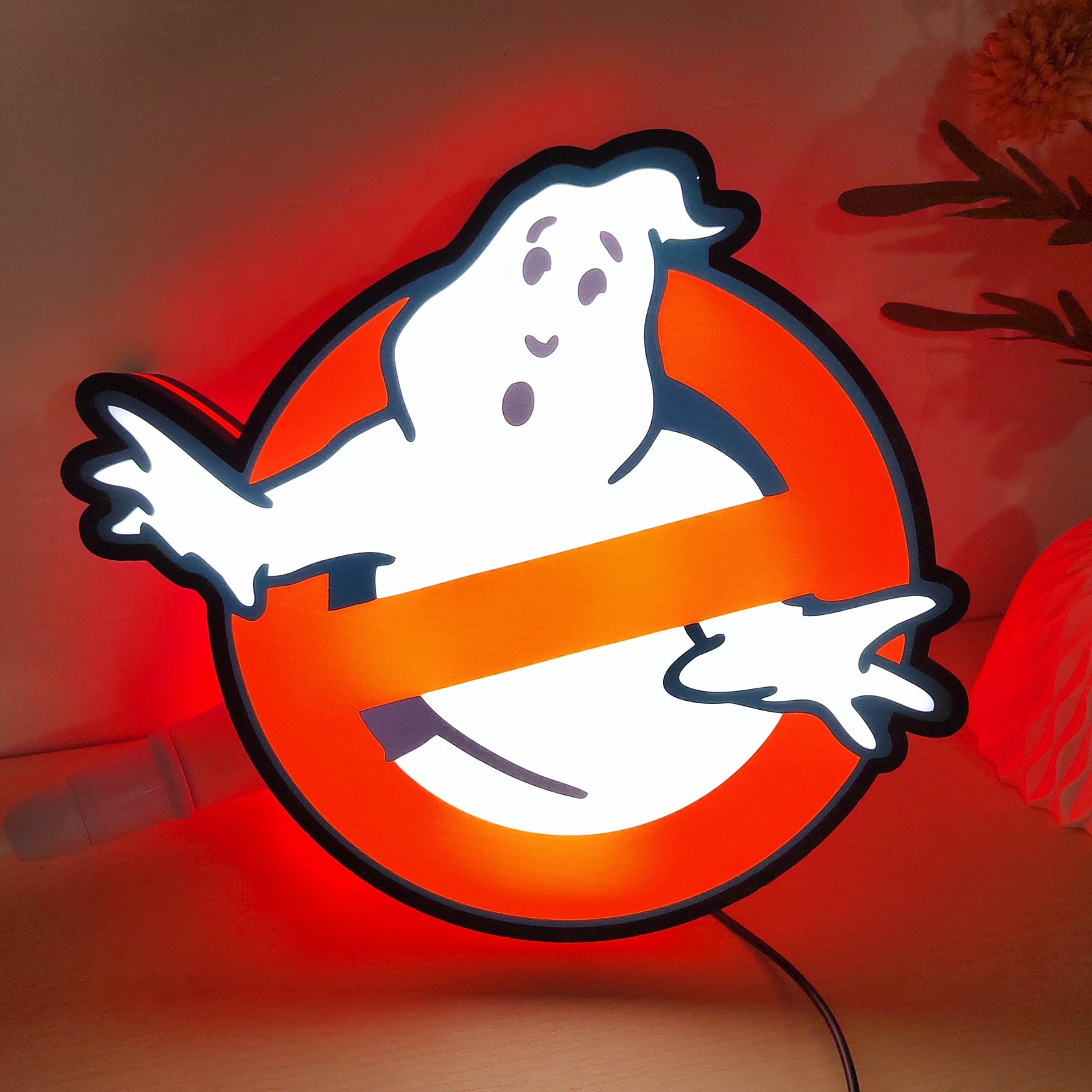 Ghostbusters Logo Light Box USB Powered with Dimming Control Perfect D ...