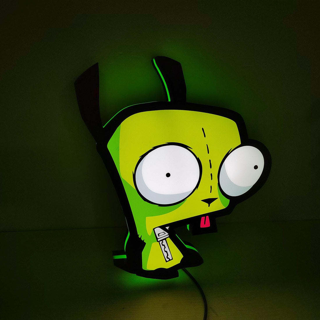 Invader Zim Movie Logo LED Nightlight Gift 3D Print Desktop Lightbox C ...