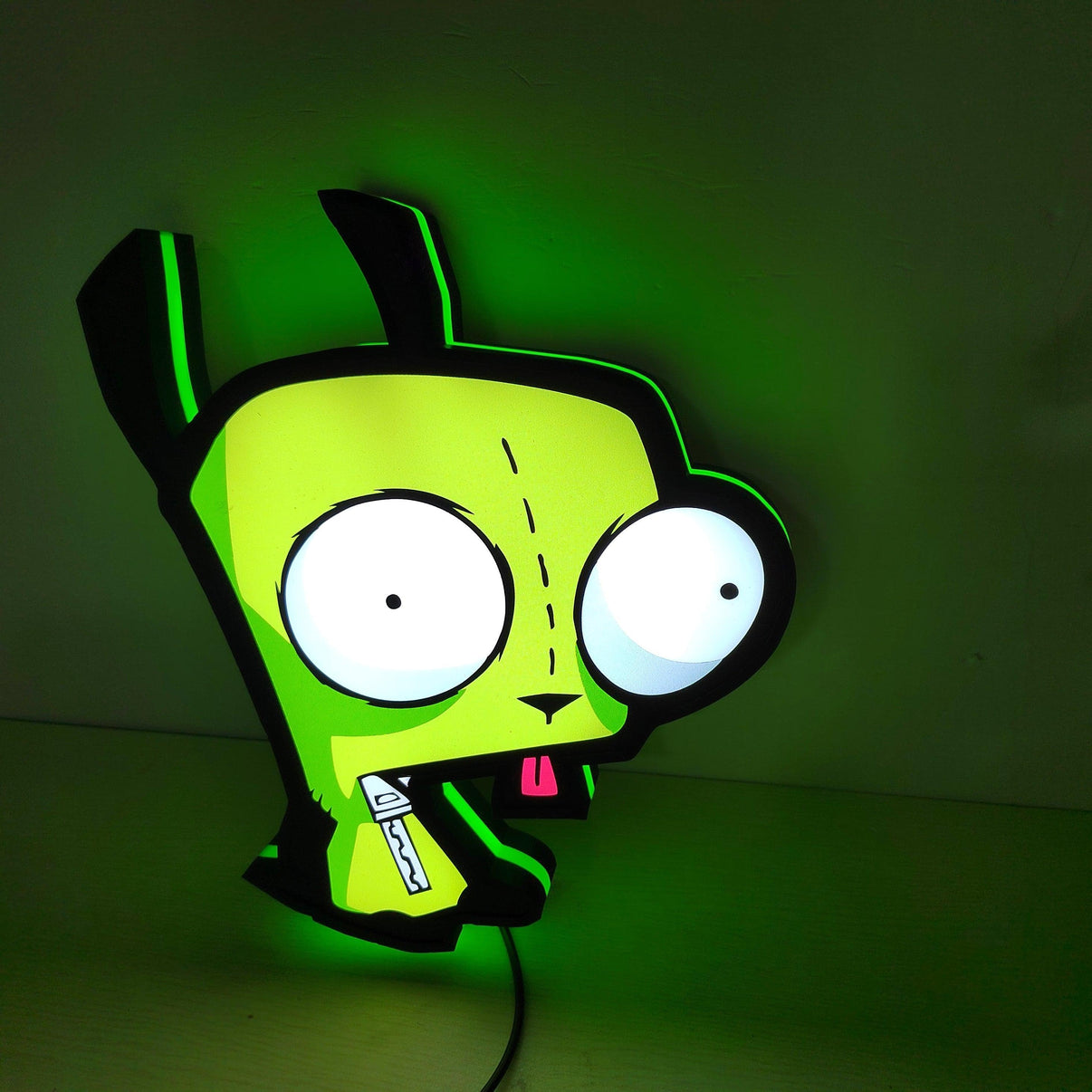 Invader Zim Movie Logo LED Nightlight Gift 3D Print Desktop Lightbox ...