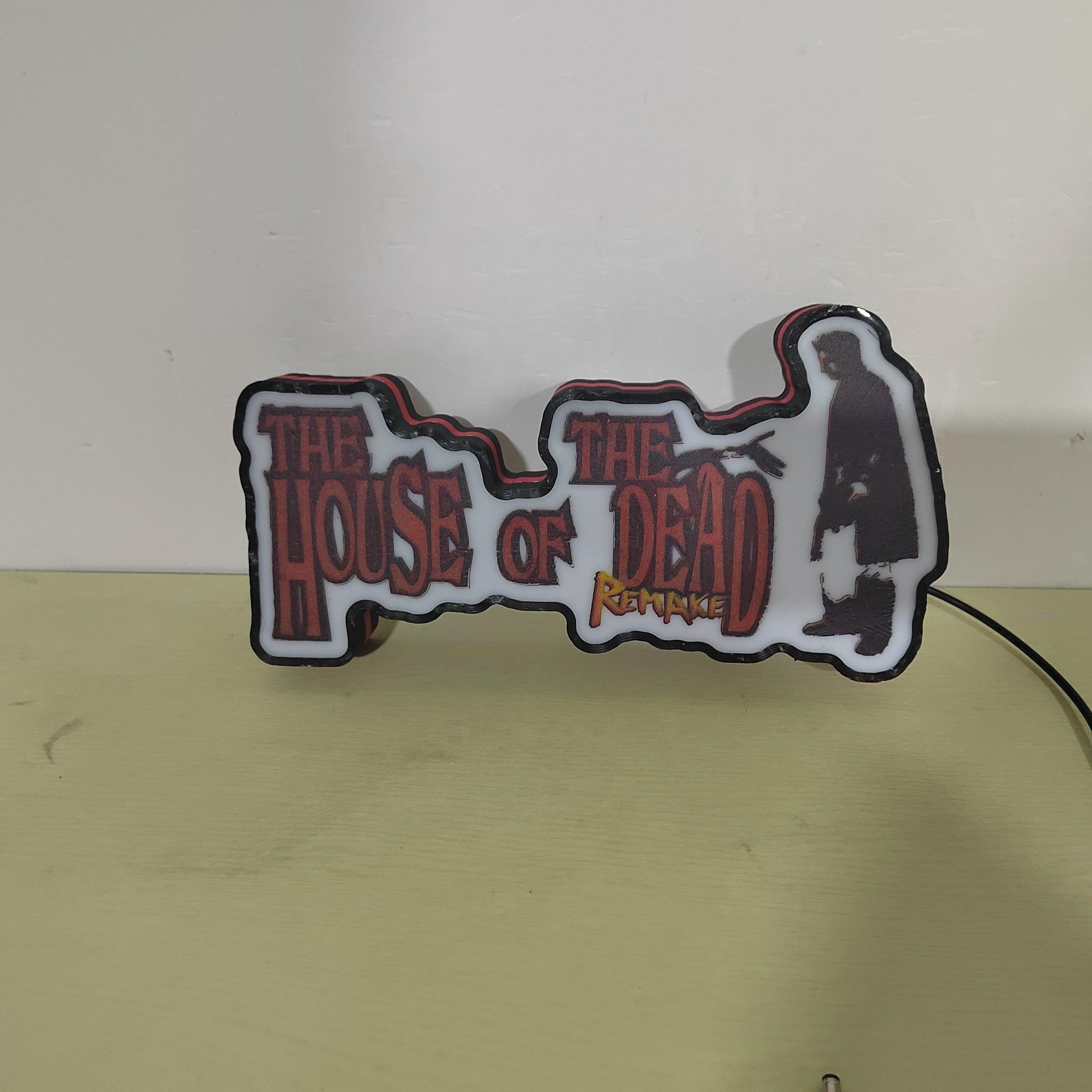 Gaming House Of The Dead Logo LED Nightlight Gift 3D Print Desktop Lig ...