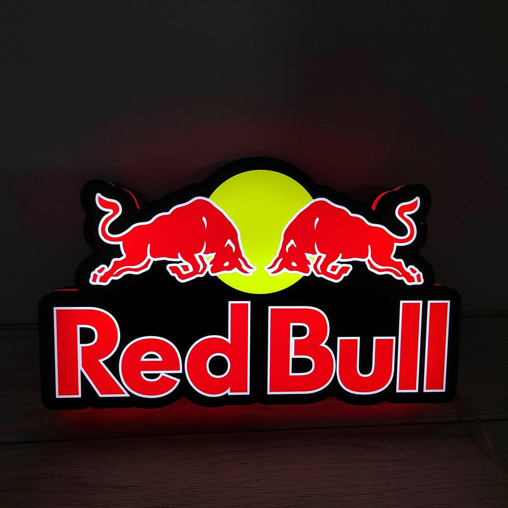 Red Bull Video Game Lightbox, Energy Drink Sign LED Light Box, Perfect ...