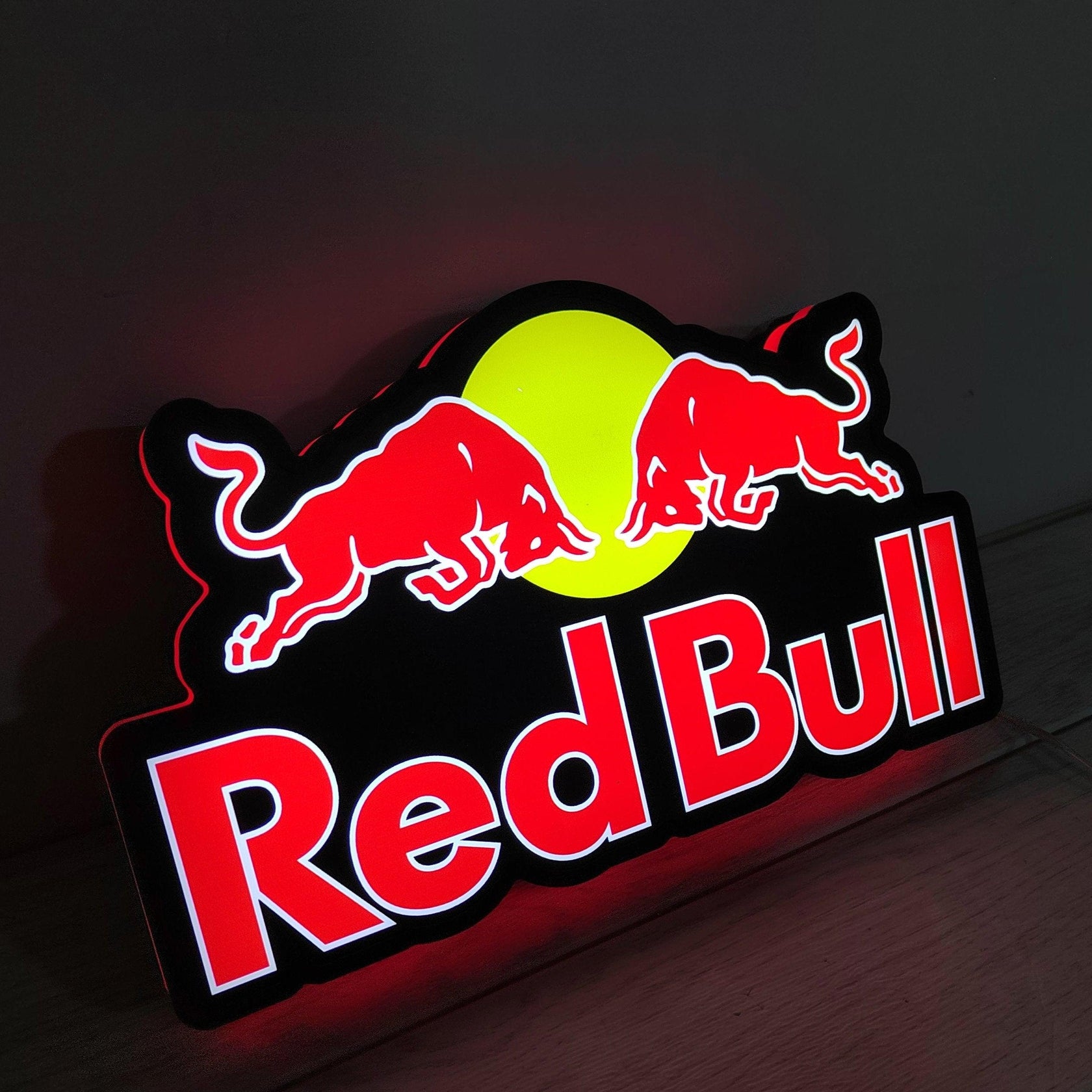 Red Bull Video Game Lightbox, Energy Drink Sign LED Light Box, Perfect ...