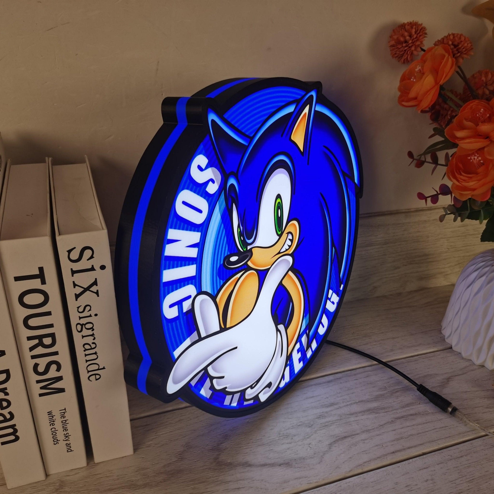 Sonic the Hedgehog SEGA Logo 3D LED Light Box – FYLZGO