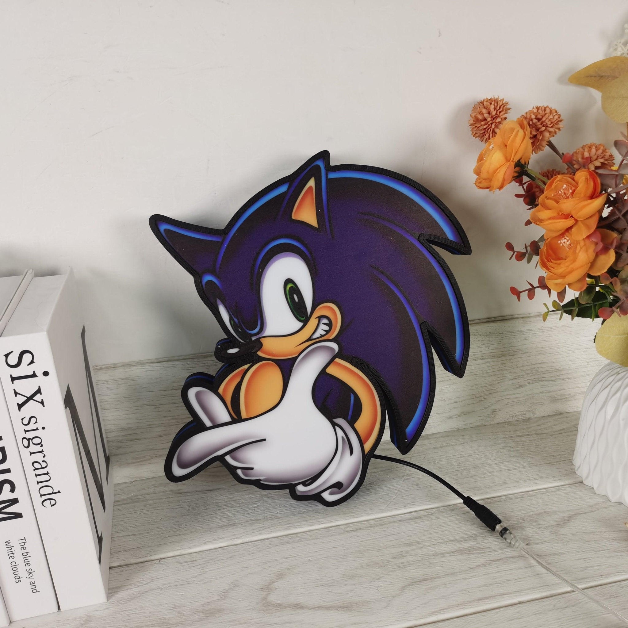 Sonic the Hedgehog SEGA Logo 3D LED Light Box – FYLZGO Signs