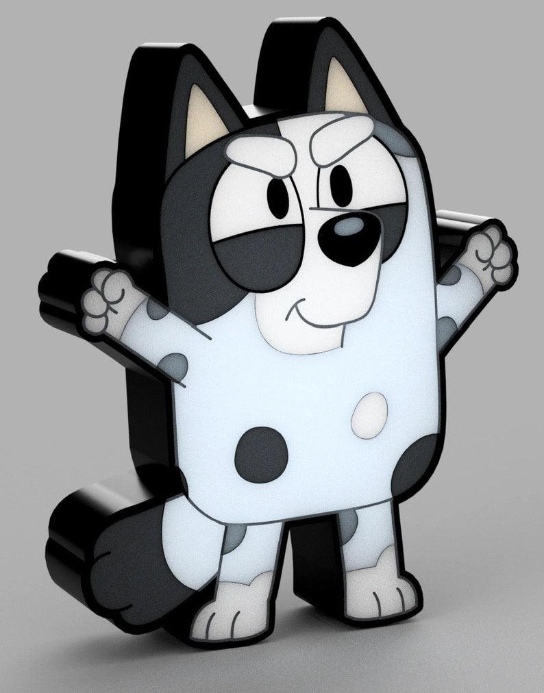 Muffin inspired from the TV Show Bluey LED Lightbox Sign/Lamp – FYLZGO ...