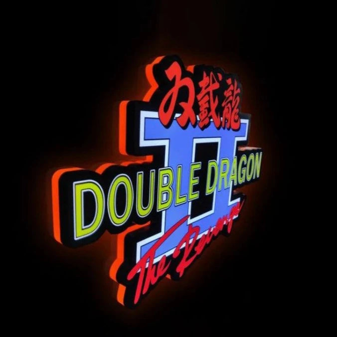 Custom Double Dragon II The Revenge Logo LED Nightlight 3D Print ...