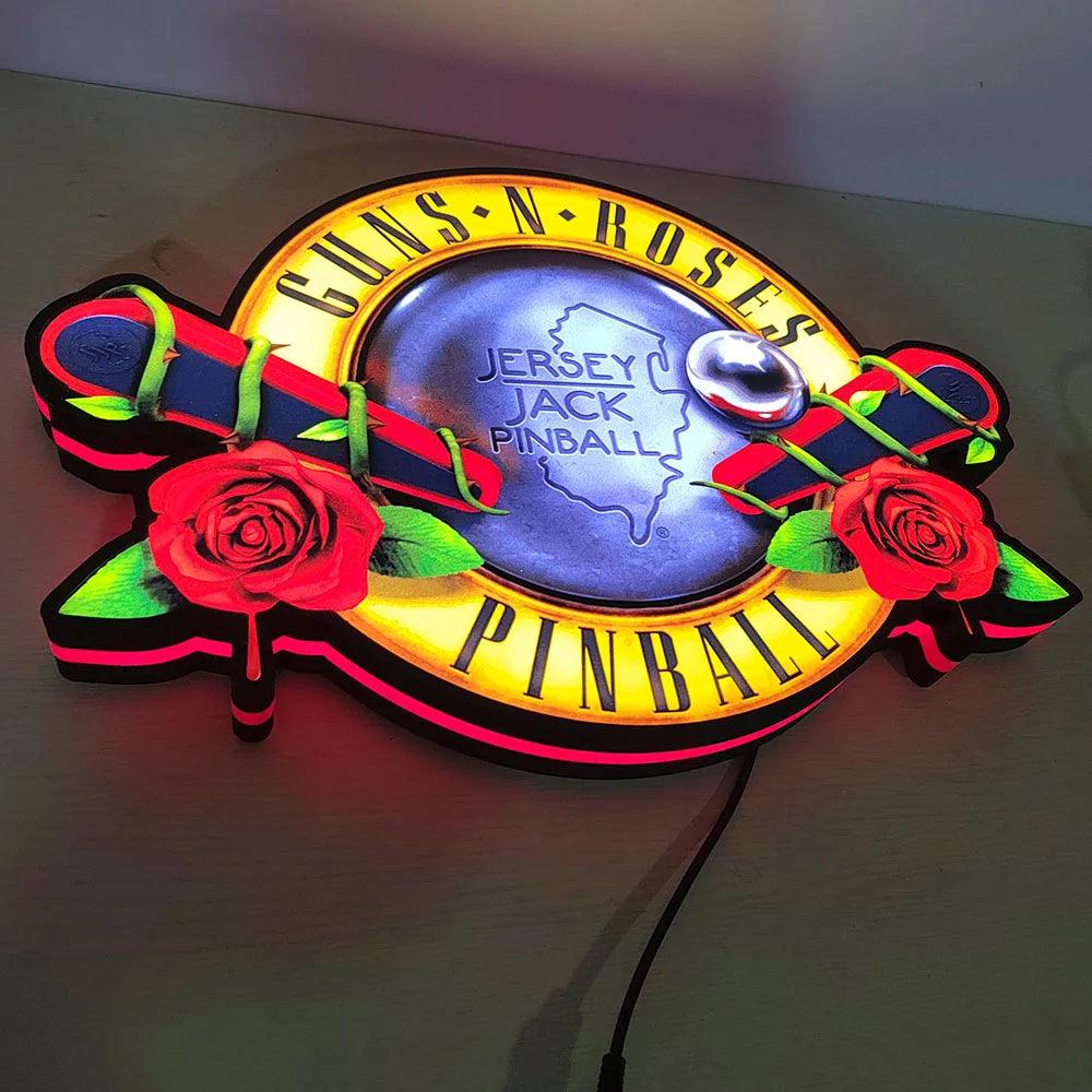 Custom Roses by Jersey Jack Pinball 3D Logo Business Lightbox ...