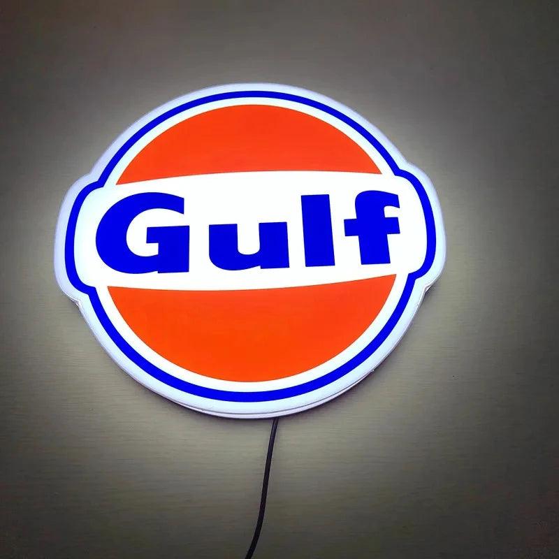 Custom Business Sign Gulf Gas Logo 3D Lightbox – FYLZGO Signs