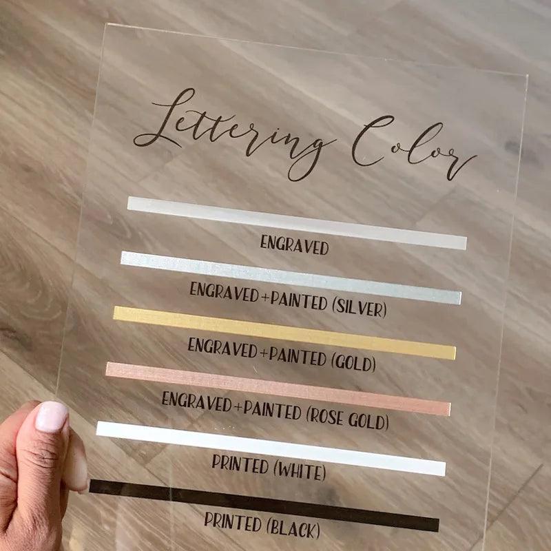 Custom Acrylic Circle Wedding Welcome Sign Baby Shower Decoration ...