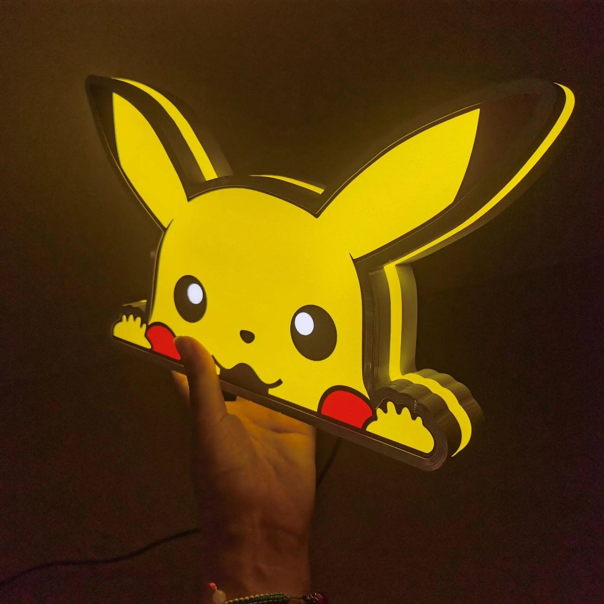 Logo Sign Pikachu Neon Cartoon LED Light Wall Decor Night Light ...