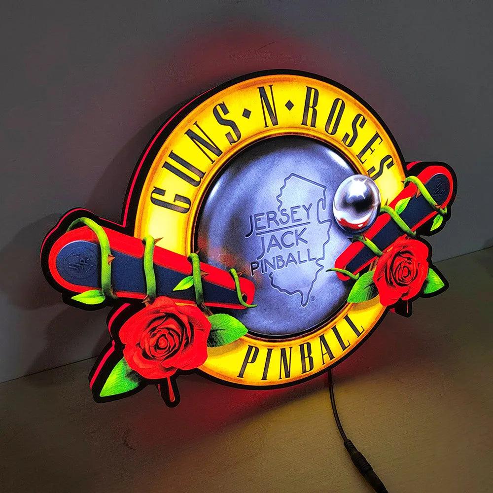 Custom Roses by Jersey Jack Pinball 3D Logo Business Lightbox ...