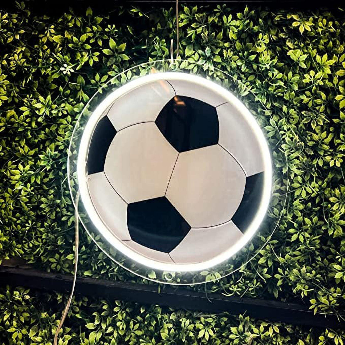 Soccer Neon Sign, UV Printed Soccer Ball Sign 12 x 12 inches Football ...