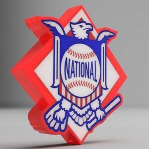 Major League Baseball National League Logo LED LightBox Sign / Lamp ...
