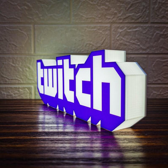 Twitch Logo LED Light Sign | Powered by USB and Fully Dimmable ...