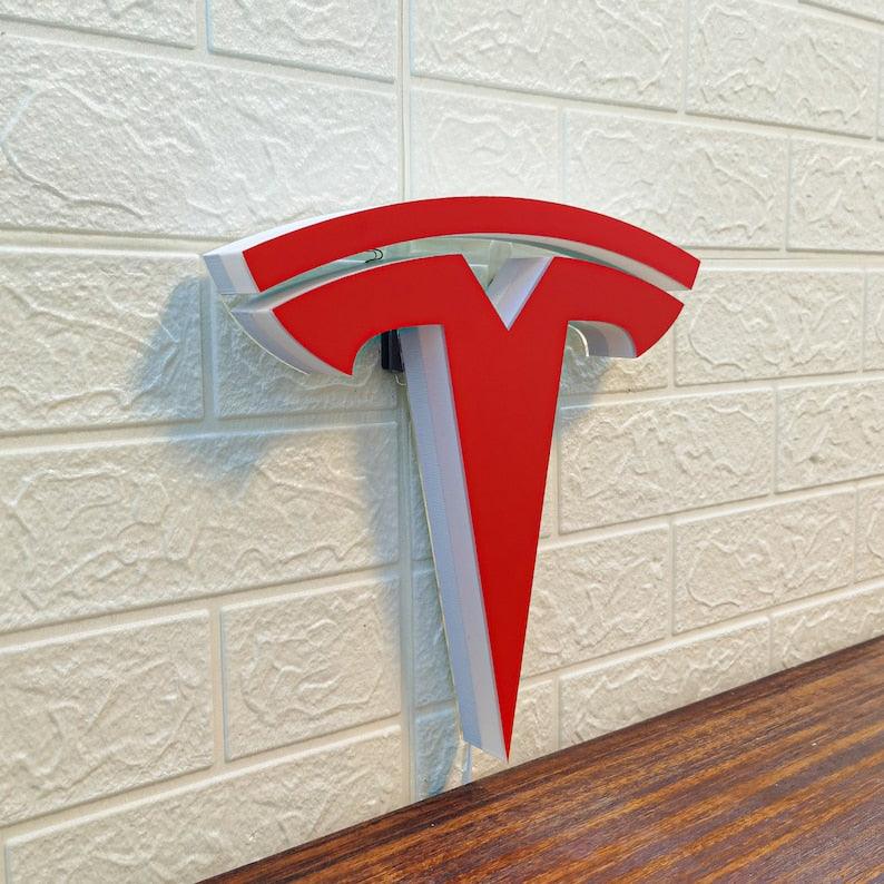 Tesla LED Lightbox, Garage Sign and Garage Decor for Tesla Model 3, Cy ...