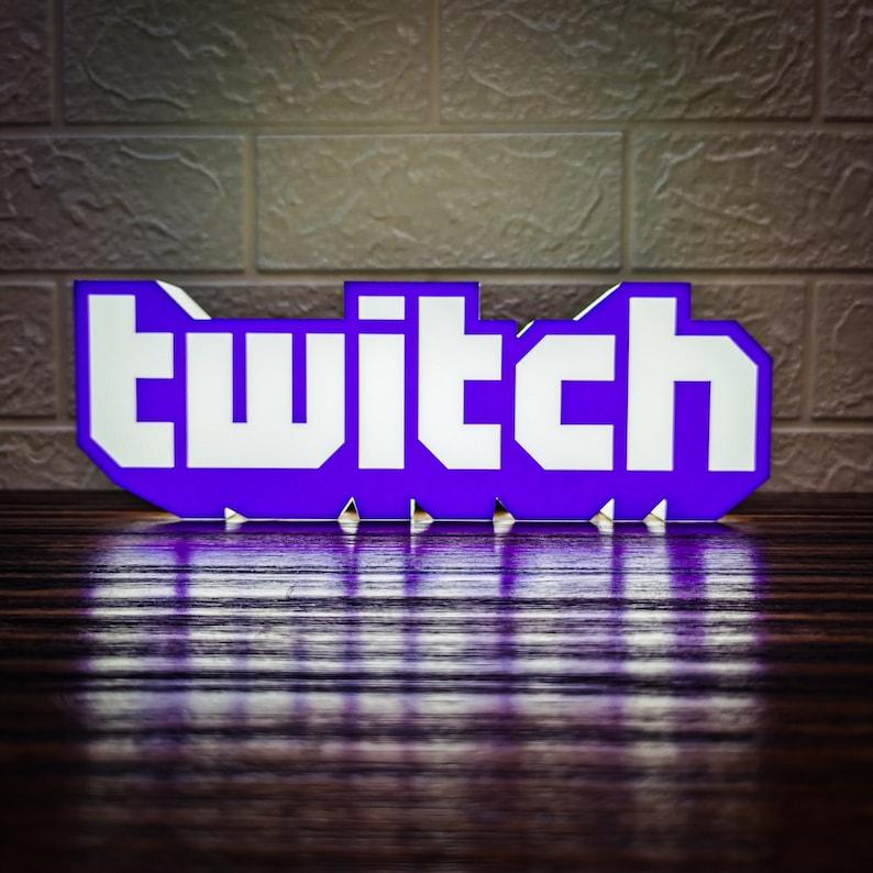 Twitch Logo LED Light Sign | Powered by USB and Fully Dimmable ...